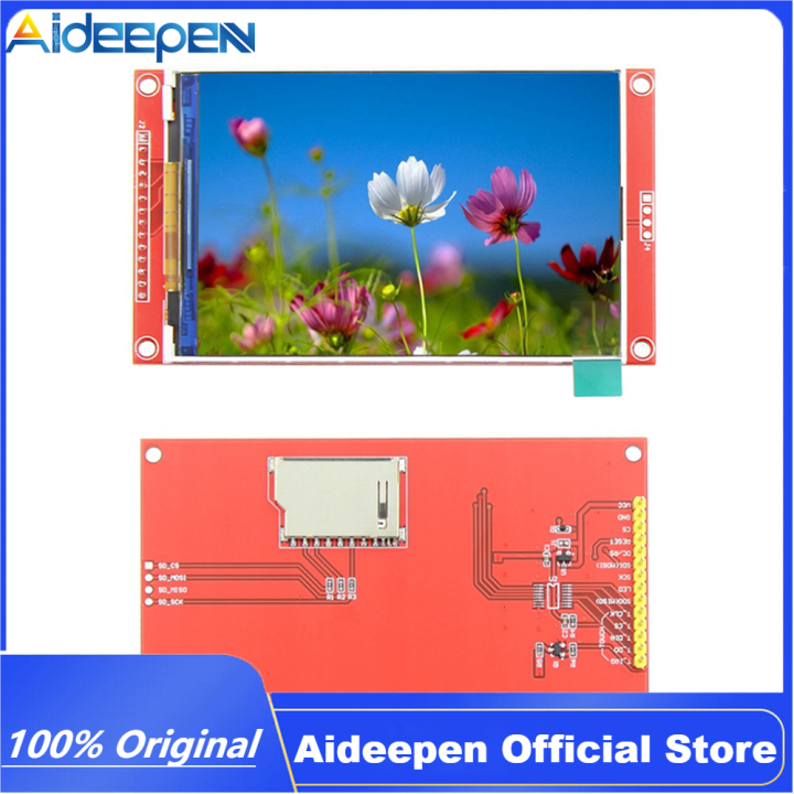 Stock】Original Aideepen 3.5นิ้ว/4นิ้ว480X320 Lcd Spi Tft Serial โมดูลจอ ...