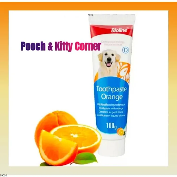 Bioline Dog Toothpaste Orange Flavor 100g (Toothpaste only) | Lazada PH