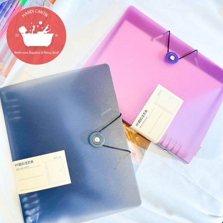 Binder note Garis plastik A5 & B5 spiral ring model bergaris buku tulis ...