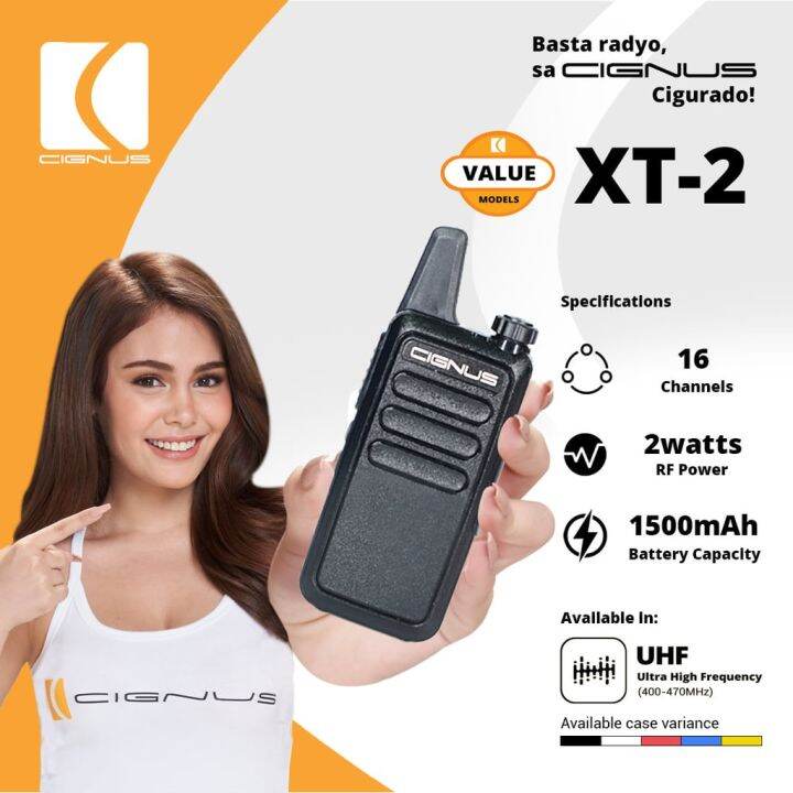 CIGNUS XT2 SHORT RANGE RADIO UHF BAND | Lazada PH