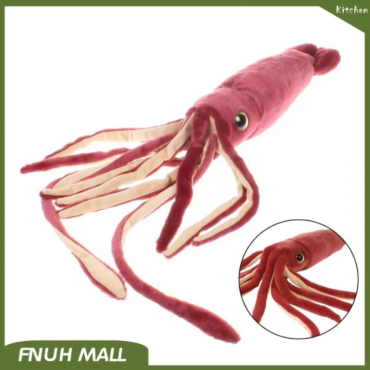 GIANT SQUID SOFT TEDDY BEAR TOY WILD REPUBLIC CUDDLEKINS 50cm PLUSH ...