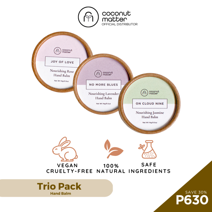 Coconut Matter Nourishing Hand Balm 3-Pack (14g x 3) | Lazada PH