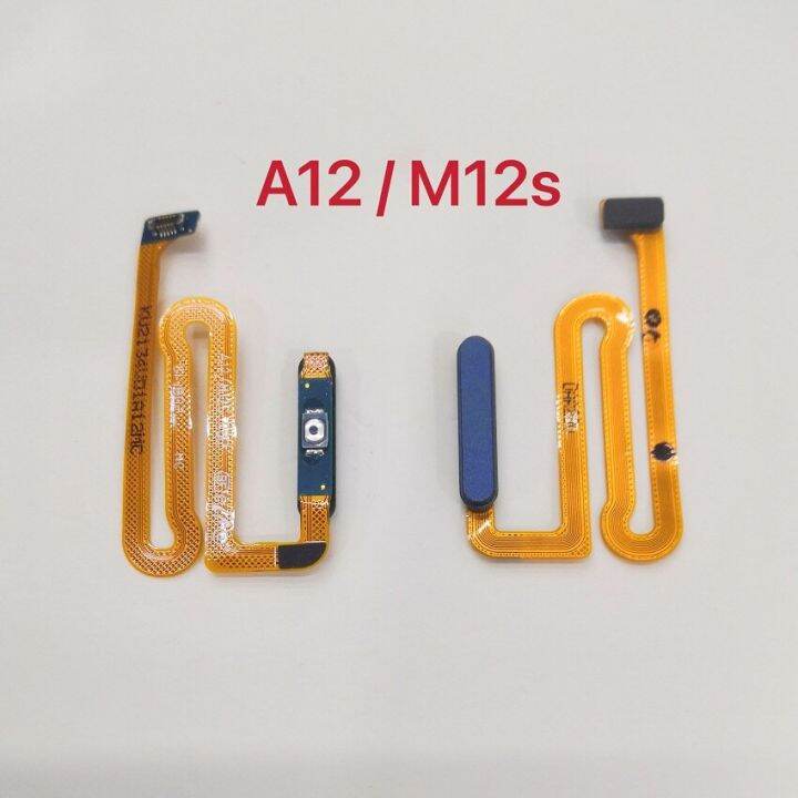 ต้นฉบับเหมาะสำหรับ Samsung A12 A125F M127F M12ปุ่มลายนิ้วมือเปิดปิด ...