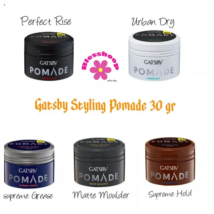 GATSBY Styling Pomade Oil Based dan Water Based 30 gr [ KECIL ...