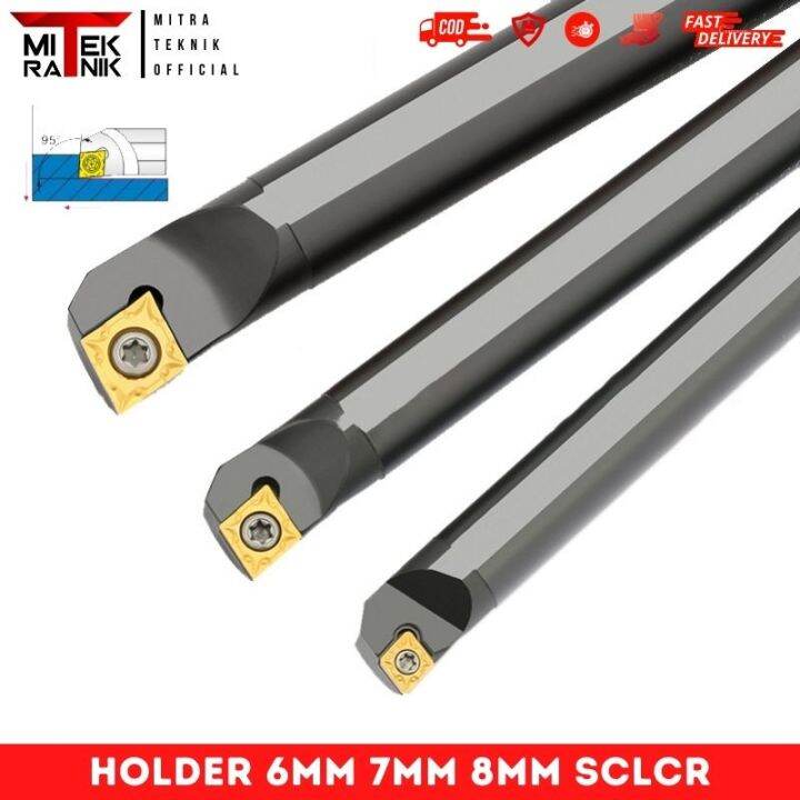 Holder Boring Holder Bubut Dalam S06 S07 S08 SCLCR Cocok Untuk CCMT 06 | Lazada Indonesia