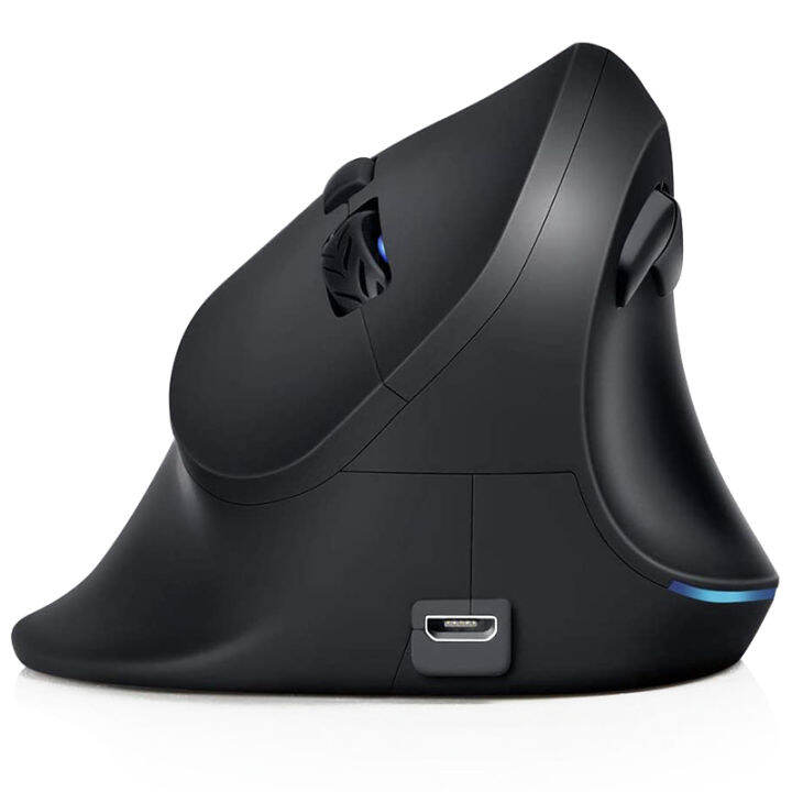 Vertical Wireless Mouse,Rechargeable 2.4G Optical Silent Ergonomic ...