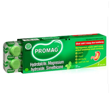 PROMAG Obat Sakit Maag Dan Kembung (Gestrik)- 1 box 3 strip 36 tablets ...