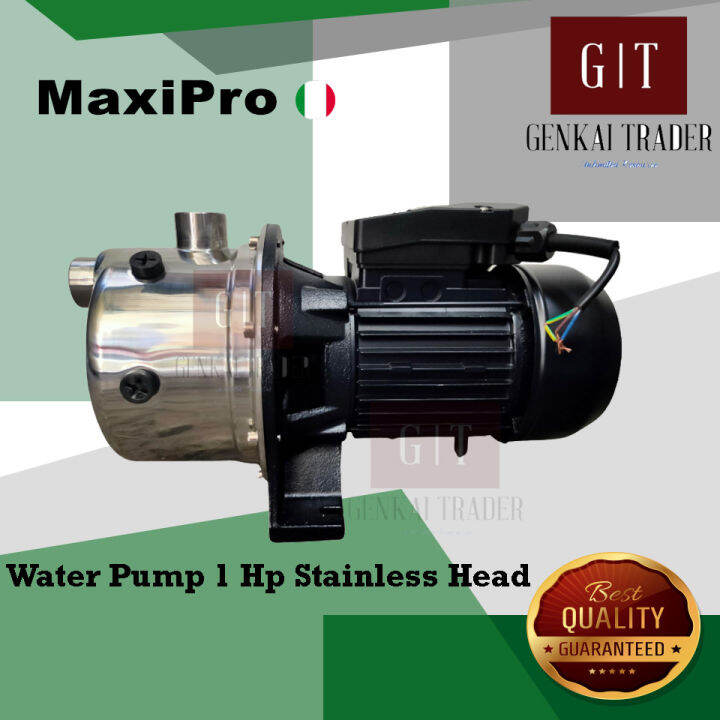 MAXIPRO Electric Stainless Head Pump 1.0HP Jet Booster Pump | Lazada PH