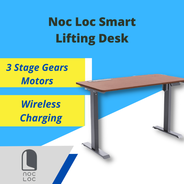Noc Loc Smart Lifting Desk 120x60 cm Sit and Standing Electric Desk ...