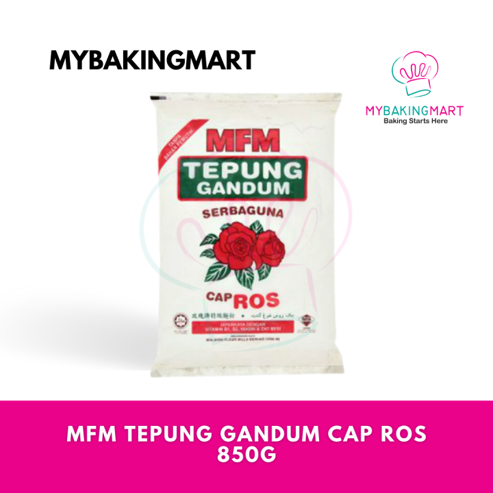 MFM Tepung Gandum Cap Bunga Ros 850g / Wheat Flour | Lazada