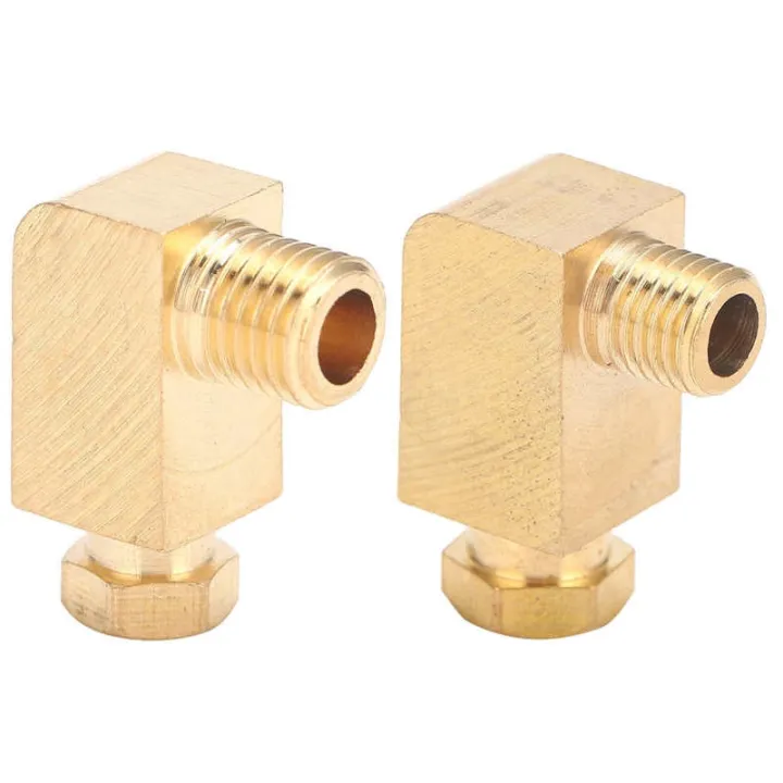 4mm 6mm Brass Pipe Connector Elbow Compression Tube Pipe Fitting Connector Adapter For Oil ...