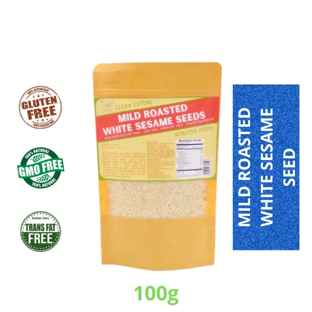 CLEAN EATING Mild Roasted White Sesame Seed - 100g | Lazada