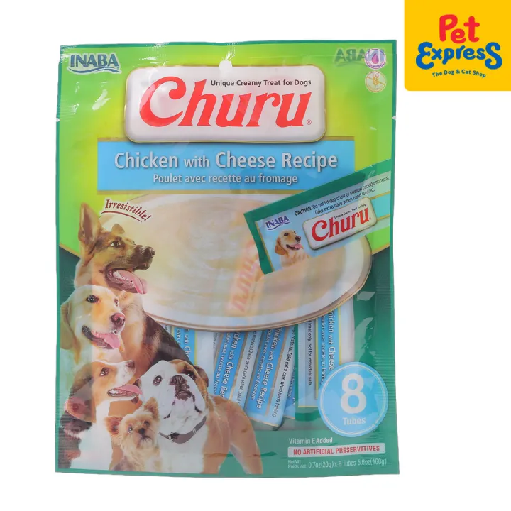 Inaba Churu Chicken with Cheese Recipe Dog Treats 20gx8 (USD-604) | Lazada PH