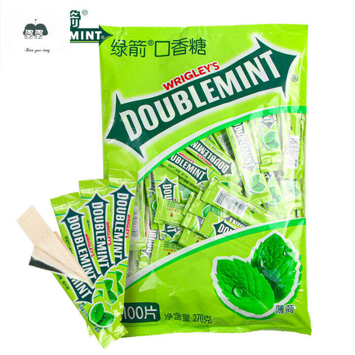 Green Arrow Chewing Gum 100 Pieces of Wrigley Mint Candy 1 Large Bag of ...