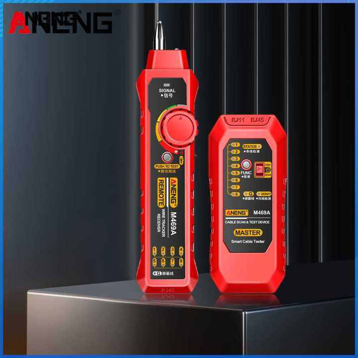 【ANENG】ANENG M469A Measure Cables Tool RJ45 RJ11 LAN Cable Tester ...