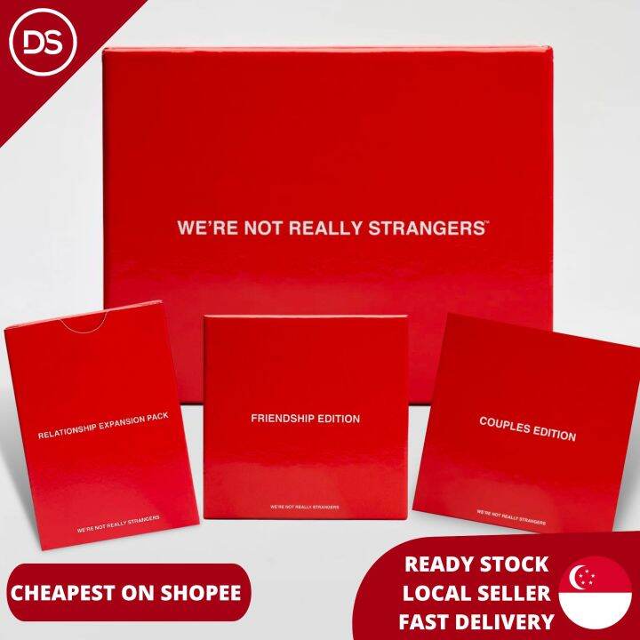 【🚚SHIPS FROM SG】[INSTOCK] We’re Not Really Strangers (WNRS) Card Game ...