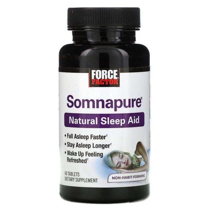 Force Factor, Somnapure, Natural Sleep Aid, 60 Tablets | Lazada PH