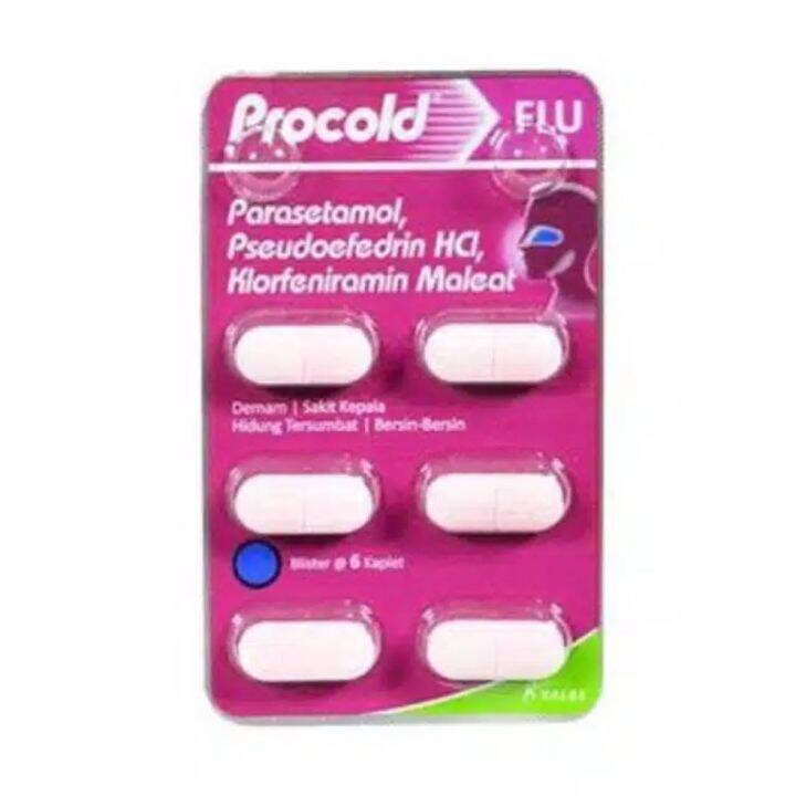 procold flu 1 strip isi 6 kaplet | Lazada Indonesia