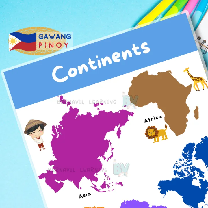 Continents Chart | Laminated Educational Chart | Lazada PH Continents Chart | Laminated Educational Chart | Lazada PH