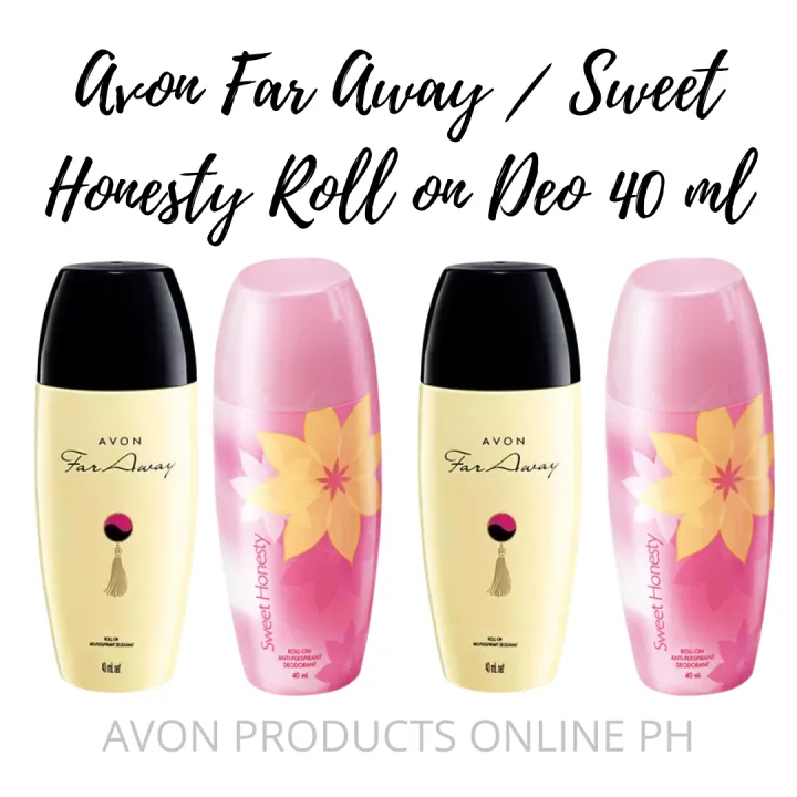 Avon Fragrances ~ Sweet Honesty / Far away Roll on Deodorant for Women ...