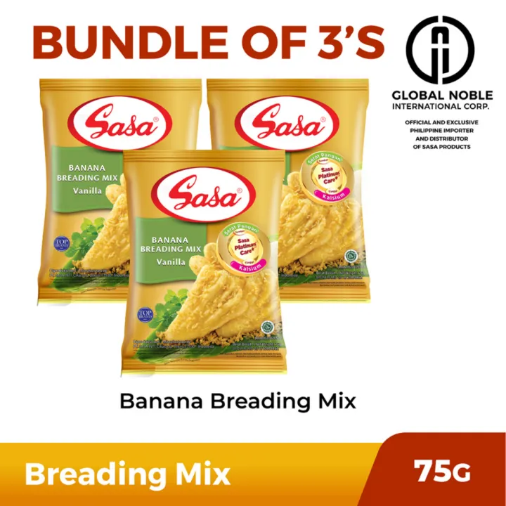 [Bundle of 3] Sasa Banana Breading Mix 75g | Lazada PH