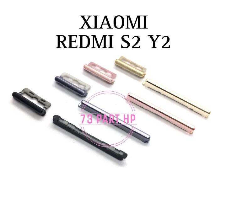 1 set Tombol Power On Off Volume Redmi S2 / Y2 - Button Casing Plastik ...