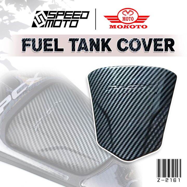 ♛PCX 160 GAS FUEL TANK COVER PAD Z-2161 GLOSSY-CARBON GARNISH FOR HONDA ...