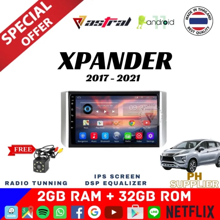 '+pASTRAL 2GB + 32GB MITSUBISHI XPANDER 2017-2021 ANDROID HEAD UNIT ...