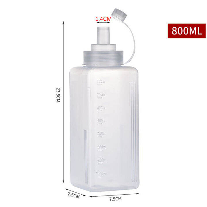 Yueder 800Ml/1000Ml ขวดบีบซอสมะเขือเทศซอสน้ำส้มสายชูน้ำเกรวี่ | Lazada.co.th