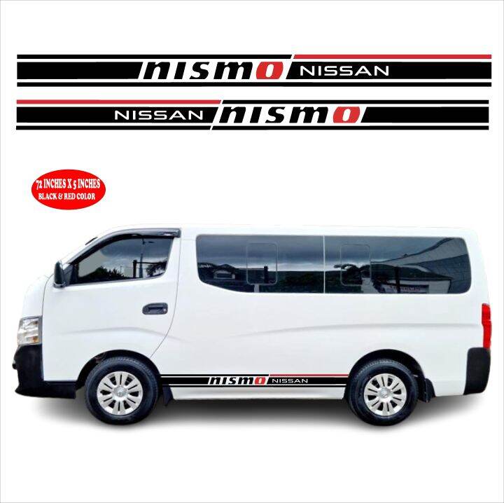 Nissan Urvan NV350 NISMO Body Sticker Nissan Nismo Decals Cut Out Vinyl ...