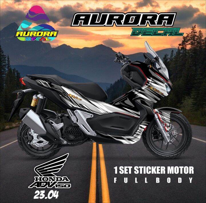 Decal Full Body Honda ADV 160 Stiker Full Body ADV 160 Stiker Motor ...