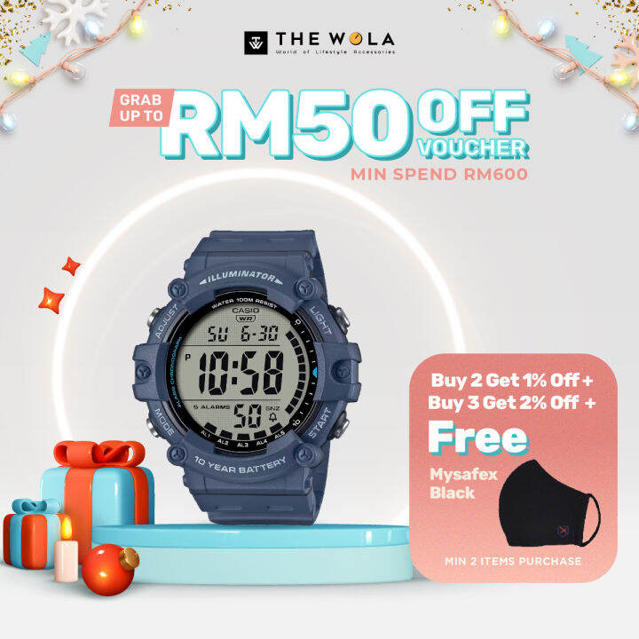 Casio AE-1500WH Series Digital Sport Men's Watch with Resin Band - 10 ...