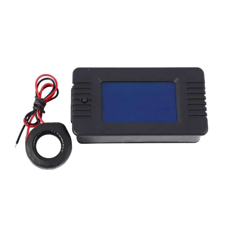 Newest Ac 6in1 220v 100a Single Phase Digital Panel Amp Volt Current Meter Watt Kwh Power Factor 
