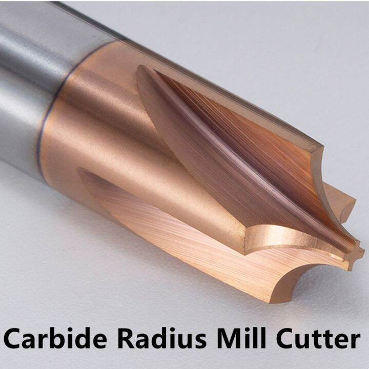 Tungsten Carbide Radius Corner Rounding Cutter End Mill CNC Tool R0.5 R1 R2 R3 R6 Chamfering ...