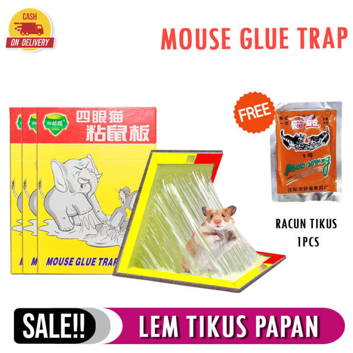 Lem Tikus Cap Gajah Super Lengket Anti Bau - Racun Tikus Bentuk Buku ...
