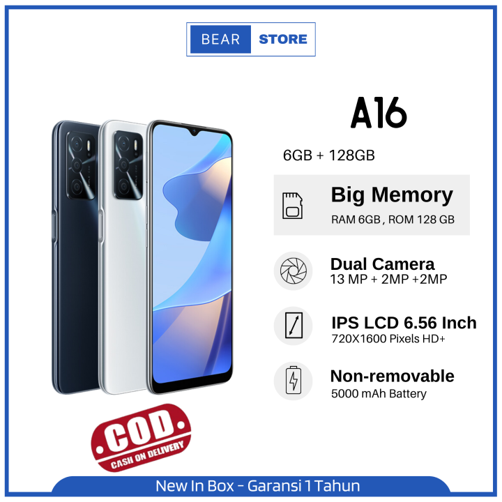 Smartphone A16 Ram 6GB Internal 128GB Full Set / Bisa Cod | Lazada Indonesia
