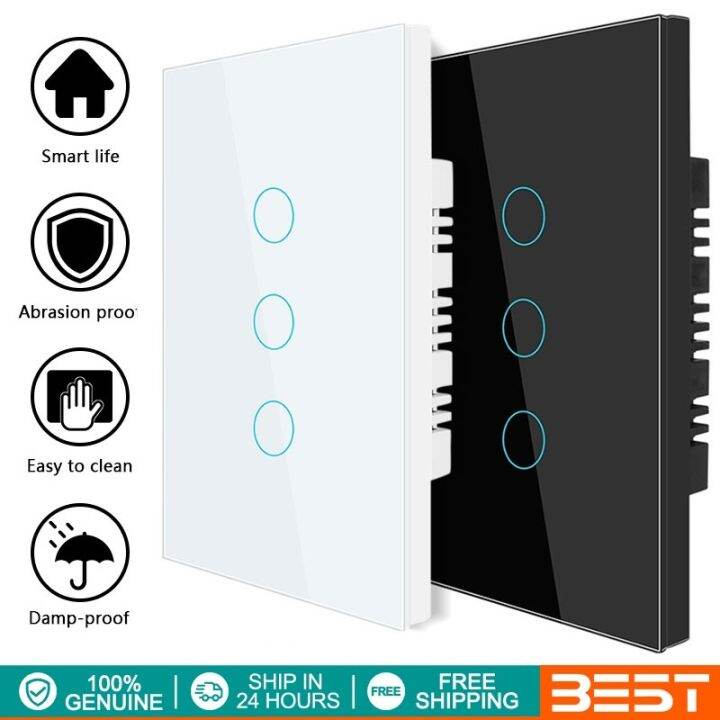 Smart Wifi Switch Wall Touch Switch No Neutral Wire Required Smart ...