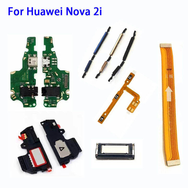 Nova 2i Loud Speaker Buzzer Charging port Board Power Volume Flex Replacement For Huawei Nova 2i ...