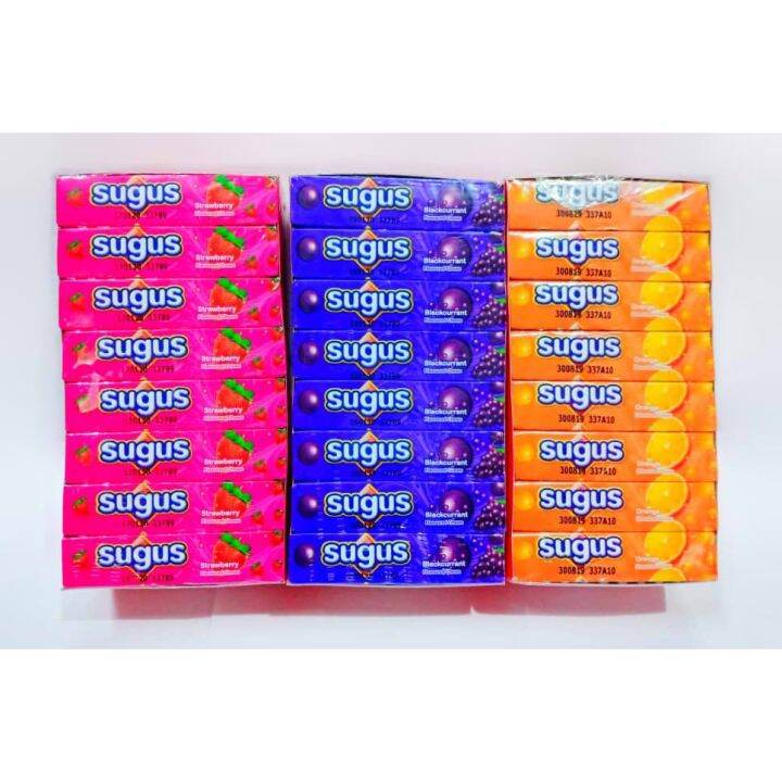 Sugus Chewy Candy (Blackcurrant / Strawberry / Orange) 30g | Lazada