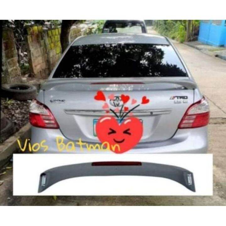Vios Batman Spoiler Clip Type With 3rd Brake Light | Lazada PH