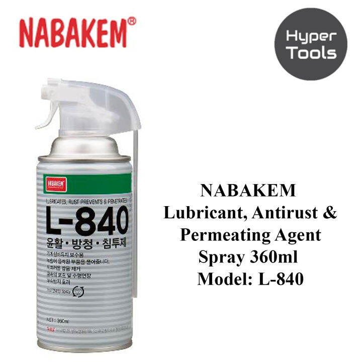 NABAKEM Lubricant, Antirust and Penetrate Agent 360ml (Model: L-840 ...