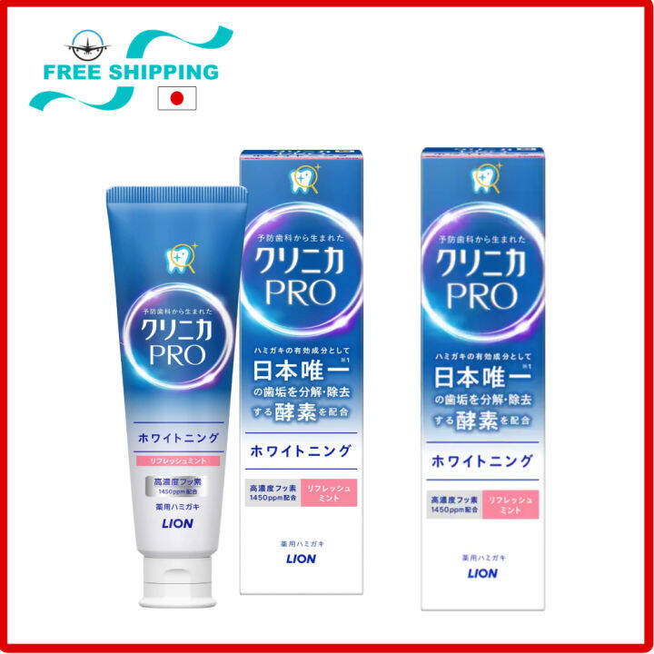 Lion Clinica PRO All-in-one Toothpaste, REFRESH Mint, Toothpaste, Fluoride, Periodontal Disease ...