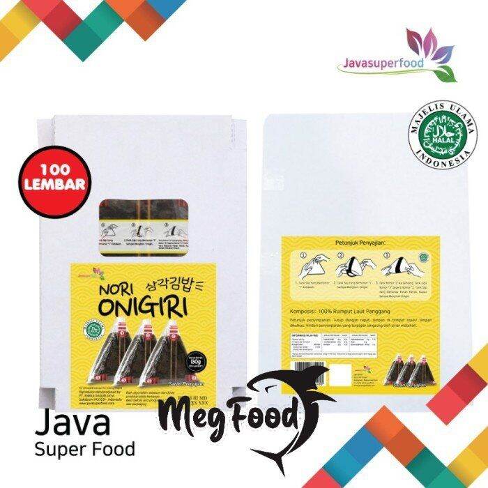 Java Super Food Nori I Nori Wrapper Ongiri Triangle - 100 Lembar ...