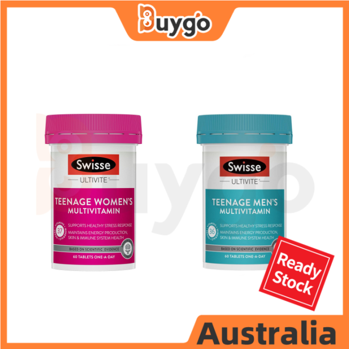 Swisse Teenage Ultivite Men's/Women's Multivitamin 60 Tablets | Lazada