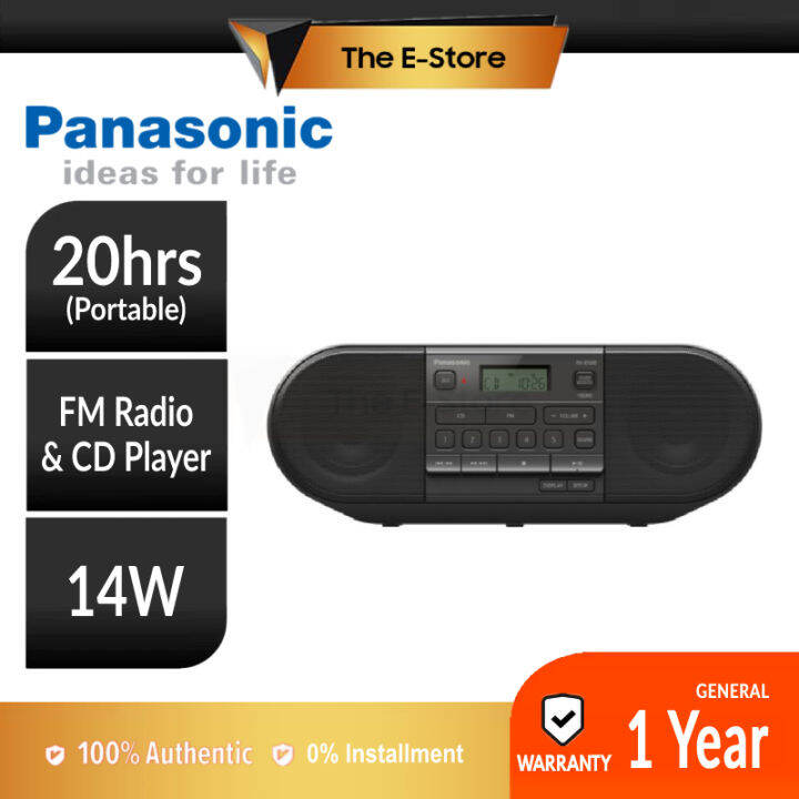 Panasonic RX-D550 Powerful Portable FM Radio & USB CD Player with ...