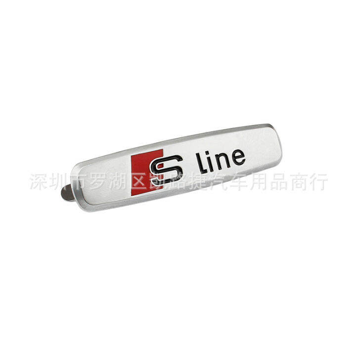Seat emblem for Audi Sline ABT Chair badge Dashboard logo car sticker ...