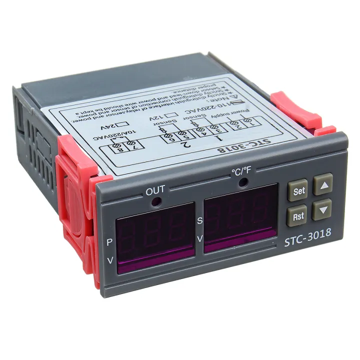 110V-220V 10A Digital Temperature Controller LED Display Cooling ...