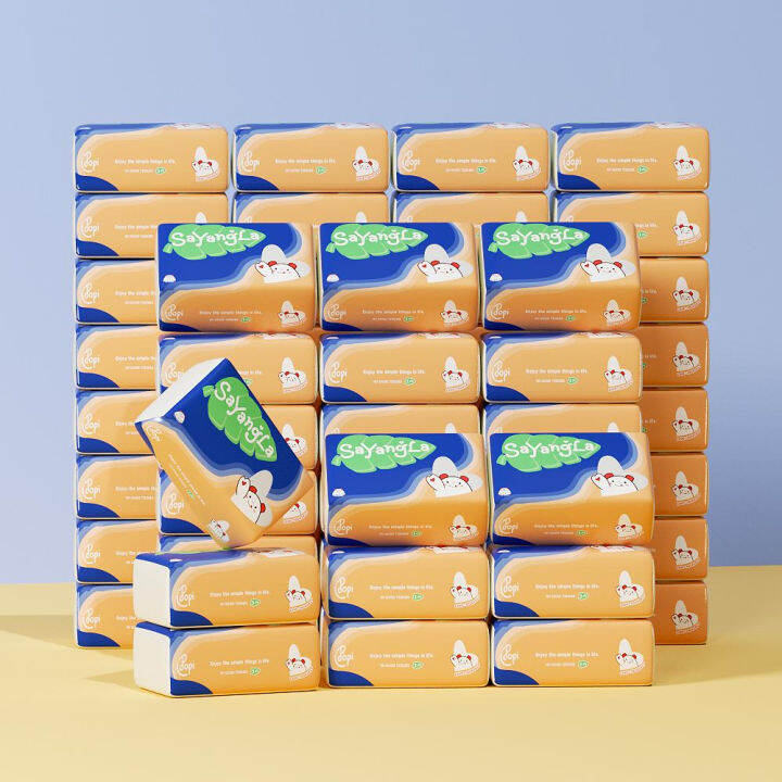 ทิชชู่ IPOPI Tissue กระดาษทิชชู่เช็ดหน้า แผ่นเรียบเนื้อเบาบาง เหนียว ...