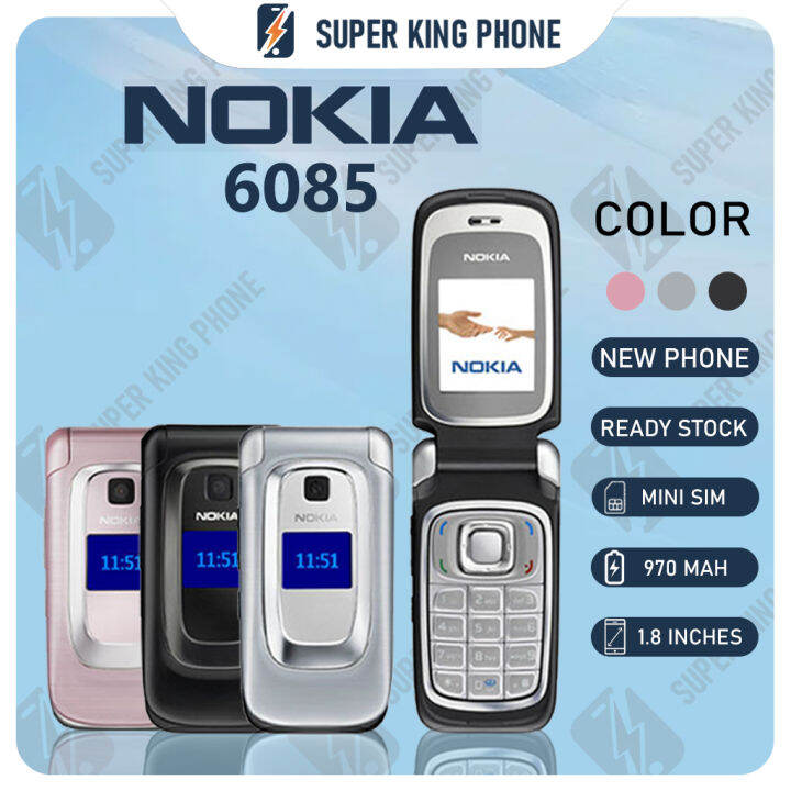 Original Nokia 6085 2G dual screen flip phone Quad Band | Lazada