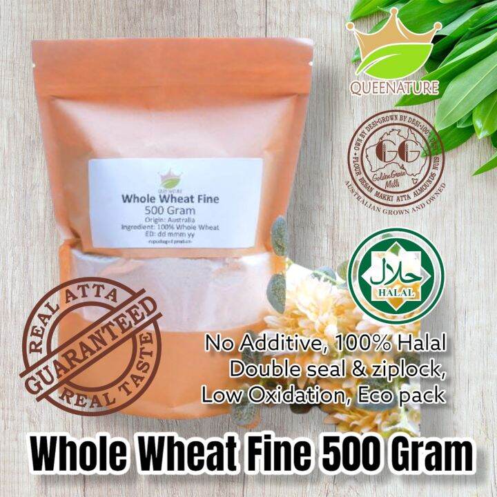 Tepung Gandum Utuh halus / Whole Wheat Fine Australia 500 Gram ...